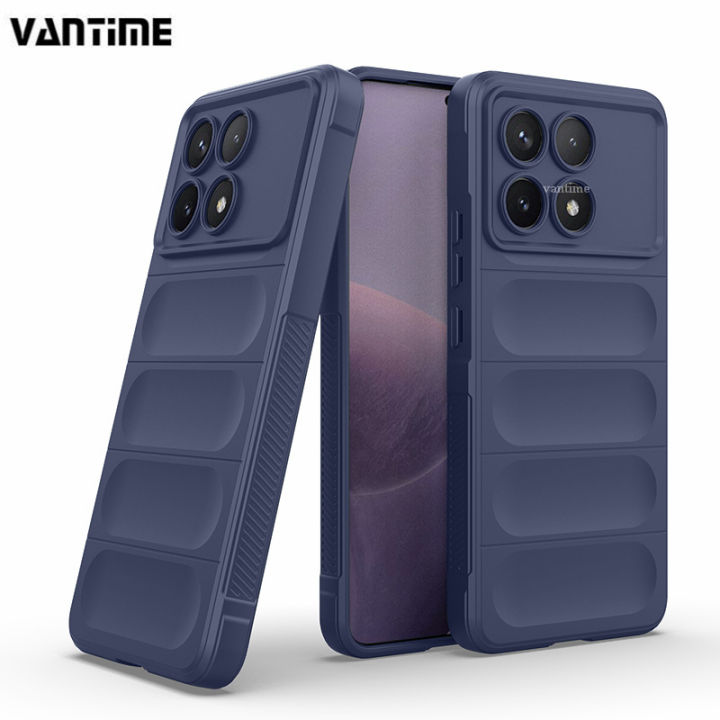 Vantime for Xiaomi Poco F6 Pro 5G Silicone Case Camera Protect Anti-Fall Airbag Cover | Daraz.pk