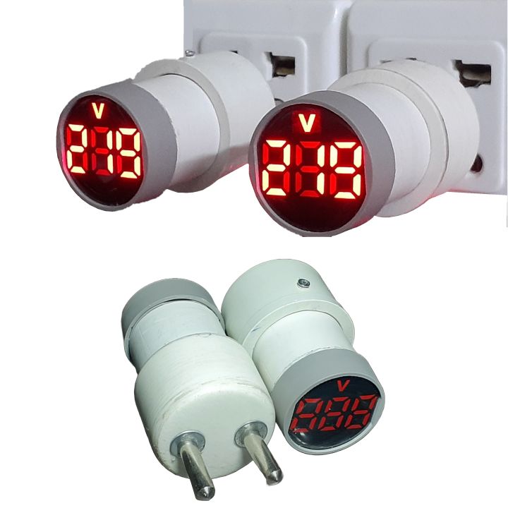 Mini Digital AC Volt Meter With 2 Pin Plug | Daraz.pk