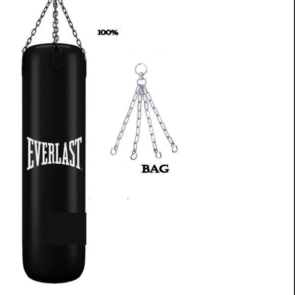 Professional Leather Boxing Bag 3ft with Hanging Chain | Daraz.pk