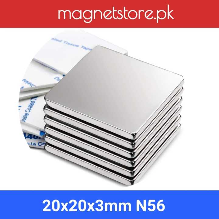 High power 20x20x3mm N56 magnets for Education | Daraz.pk