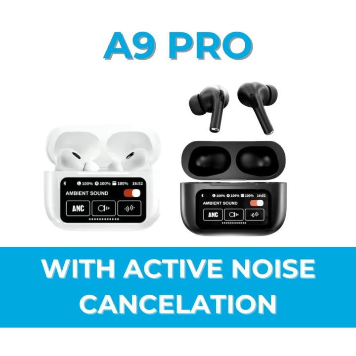 A9 pro ANC (Active noise cancellation) , ENC , Touch screen display ...