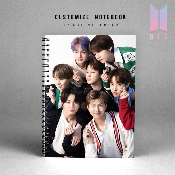 BTS Logo printed Notebook with free gift, BTS Army, KPOP, Fully ...
