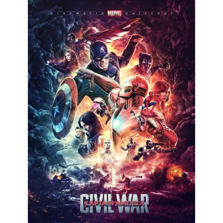 Captain America by the Marvel MCU Multiverse Fan Posters Vinyl Paper ...