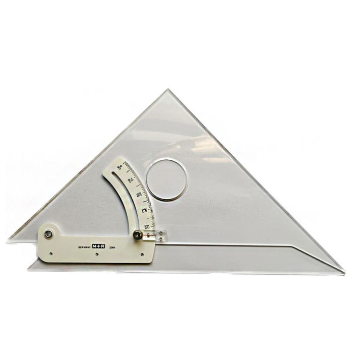 M+R Adjustable Set Square, Adjustable Triangle 12 inch for Technical ...