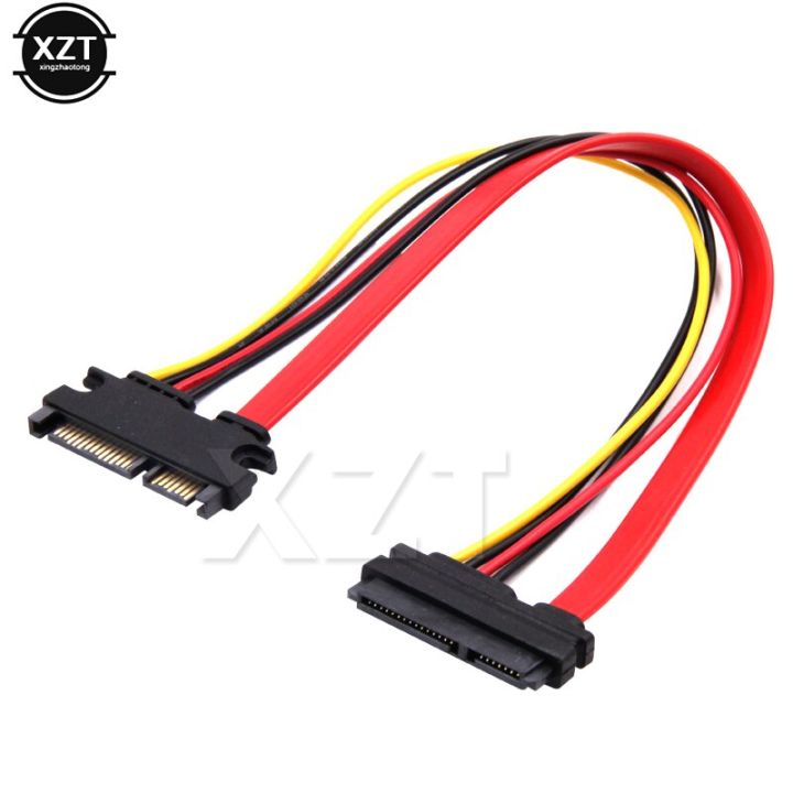 1pc SATA Extension Cord Cable 22Pin Male to Female 7 15 Pin Serial SATA ...