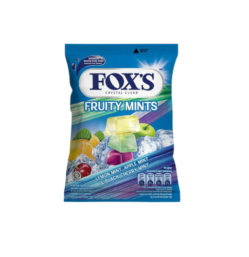 Fox Crystal Clear Candy Fruity Mints Flavored | 90g Pack | Daraz.pk