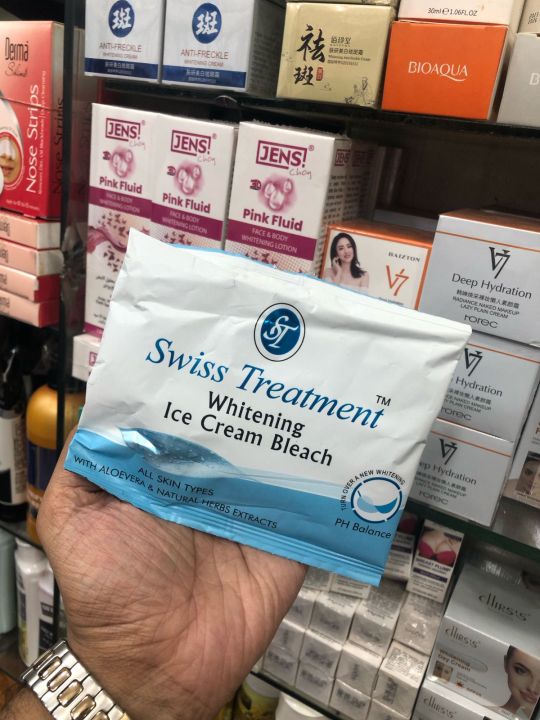 Swiss treatment Ice cream bleach sachet | Daraz.pk