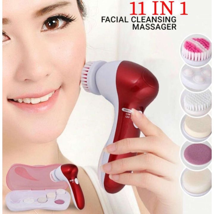 Massager 11 in 1 Face Facial Exfoliater Electric Massage Machine Care ...