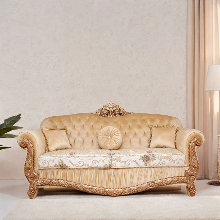 Sultan Furnitures 5 Seater New Carving Finished Luxury Sofa Set | Daraz.pk