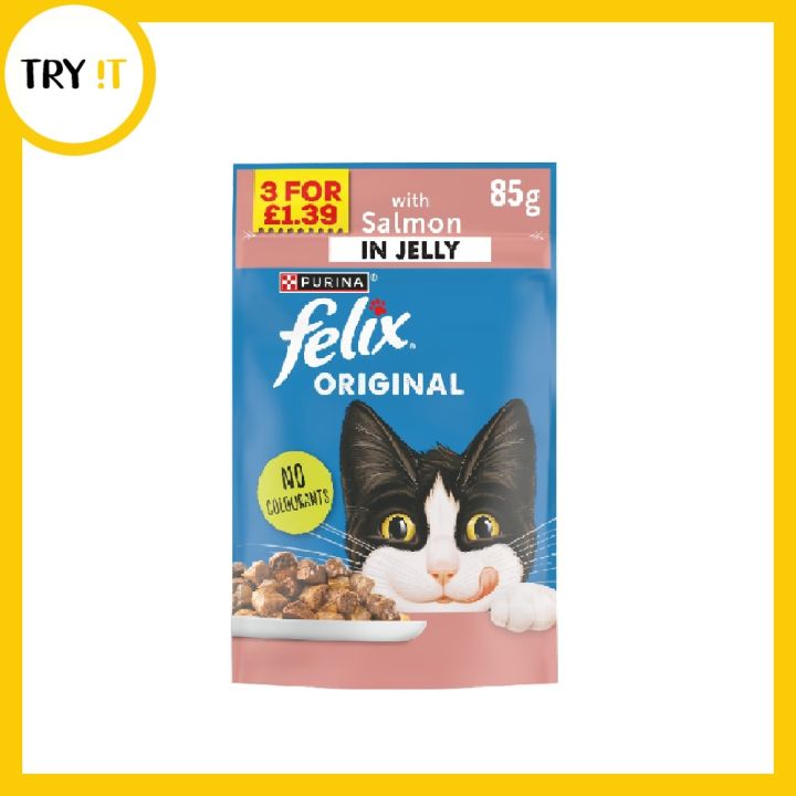 Felix Wet Food Sachet Original Salmon - 85gm | Daraz.pk