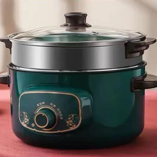 Multifunctional Electric Cooking Pot | 2-Layer Mini Hot Pot with ...