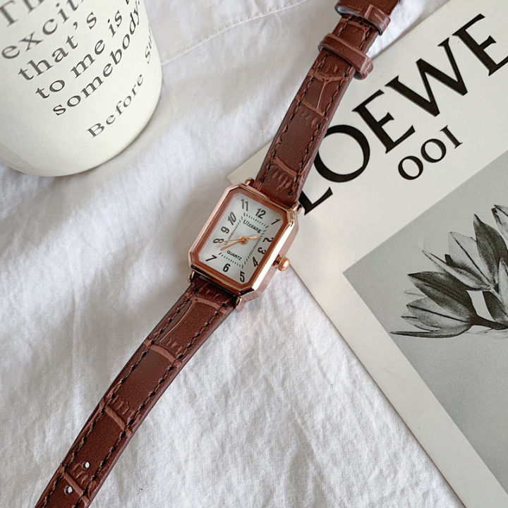 New Ancient Style Mid-Ancient chic Retro Square Small Dial Korean ...