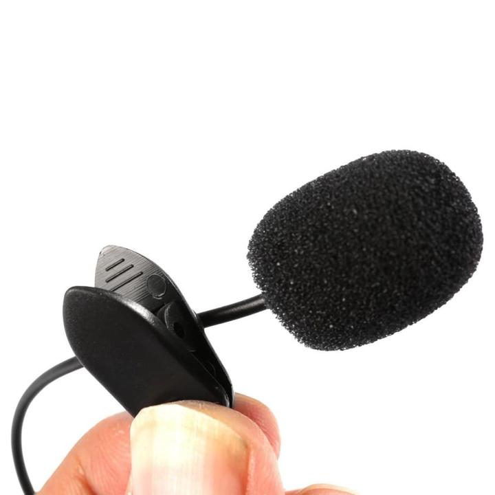 Portable Mini 3.5mm Tie Lapel Lavalier Clip Microphone For Lectures ...