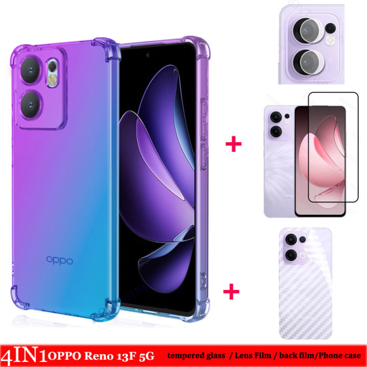 (4-in-1）OPPO Reno 13F 5G case anti-fall colour mobile phone case ...
