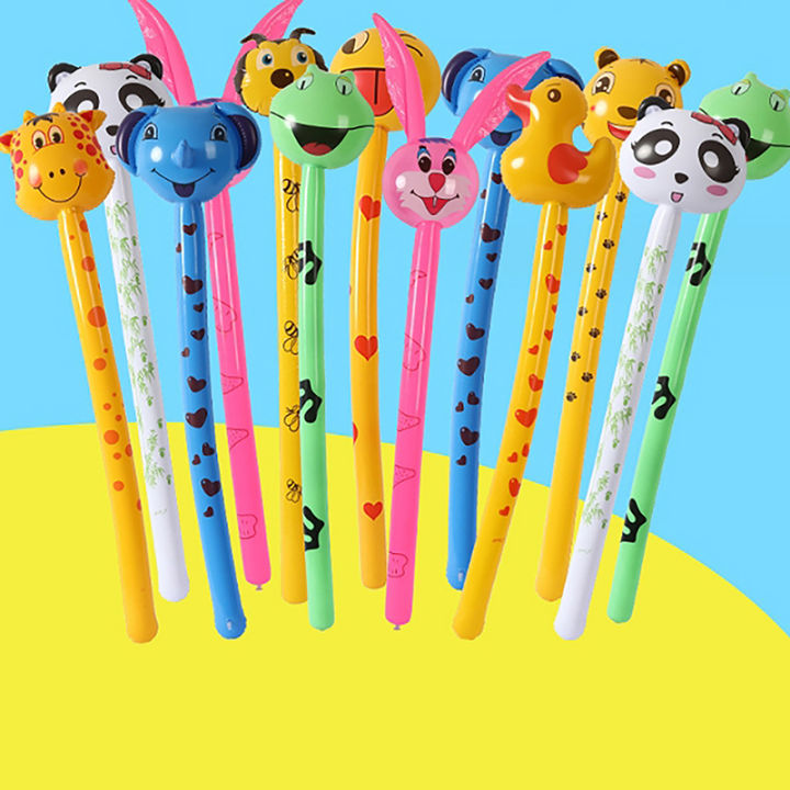 Catoon Animals Inflatable Stick Farm Animals Inflatable Stick Balloons ...