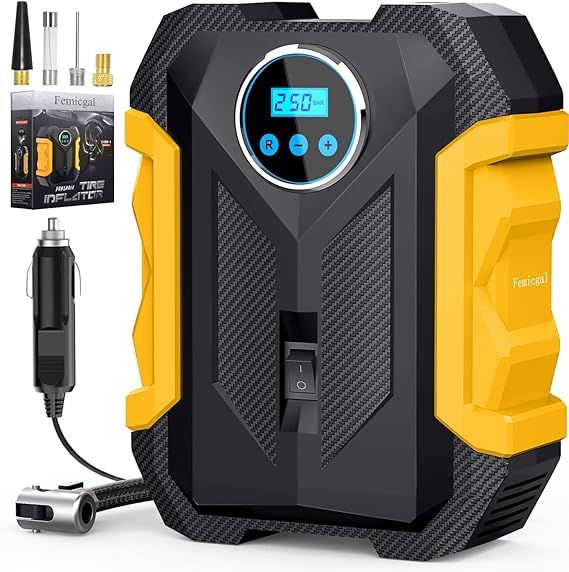 Air Compressor Tire Inflator, Femicgal Digital Air Compressor Portable ...