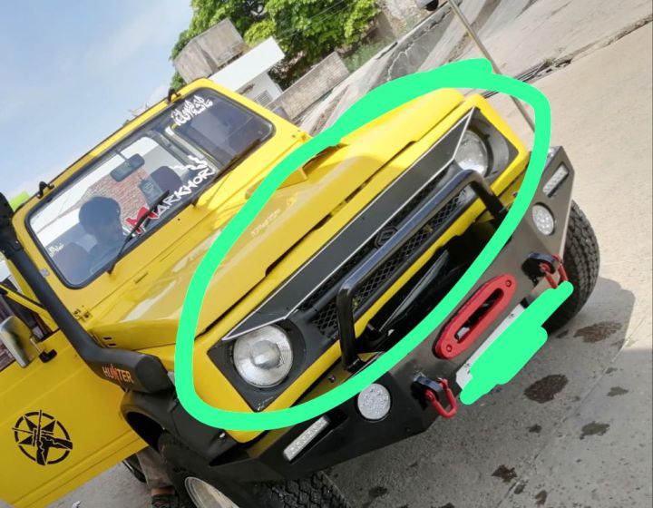 Suzuki Potohar Jeep Sj410 Jimny Jeep Front Angry Bird and Eyebrow ...