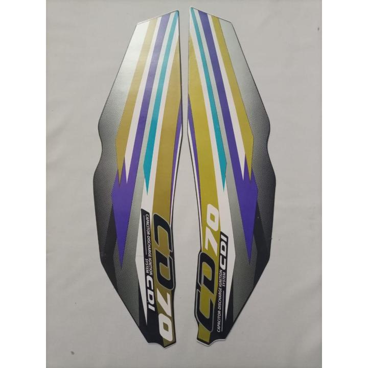 Tapa Sticker 2014, 2015 Model, Honda 70 (SIDE COVER STICKER) | Daraz.pk