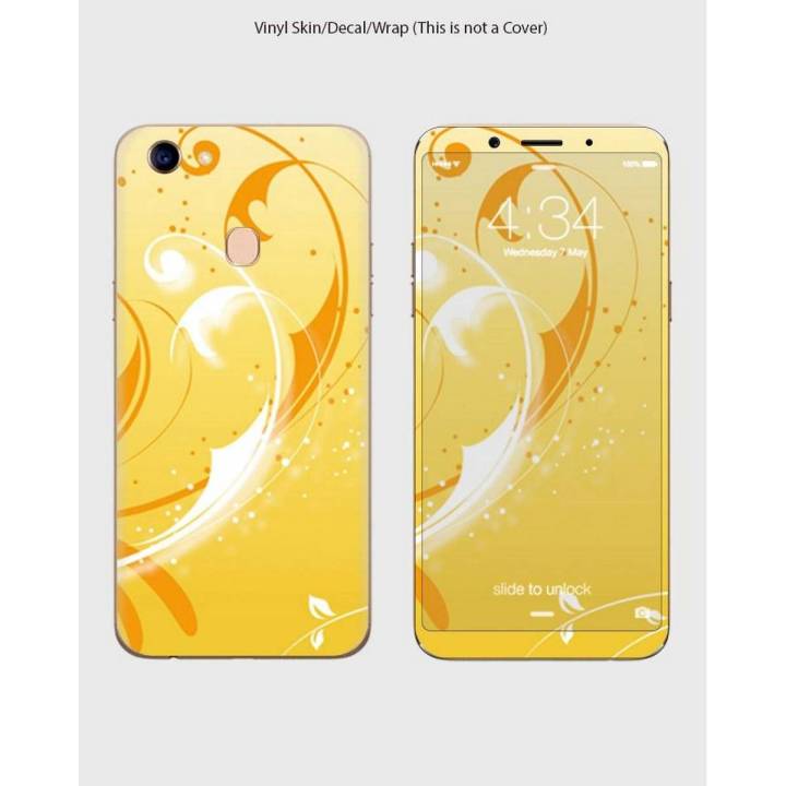 Oppo F5 Youth Phone Skin Front Back And Sides Fine Yellow leafy ...
