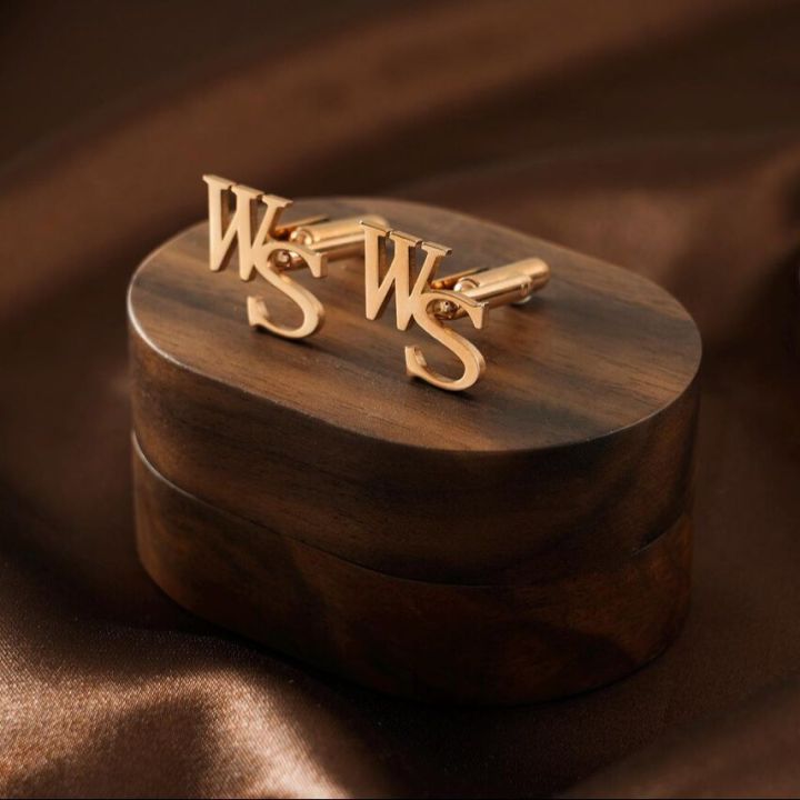 The Jewel Lodge Customize Name Studs For Men, Name Cufflinks For Men ...