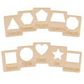 10 pes shapes stencils Kids Wooden Shapes Stencils Drawing and Puzzle ...