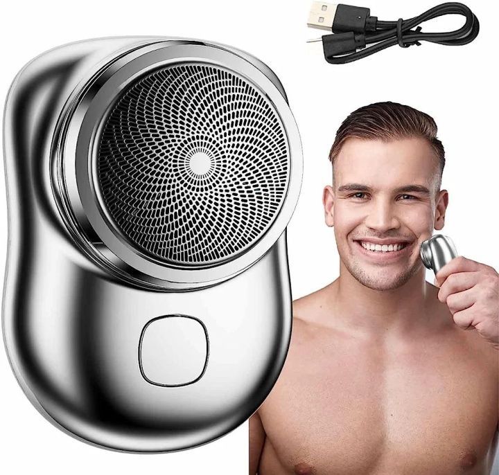 Electric Mini Shaver Portable Electric Razor for Men USB Rechargeable ...