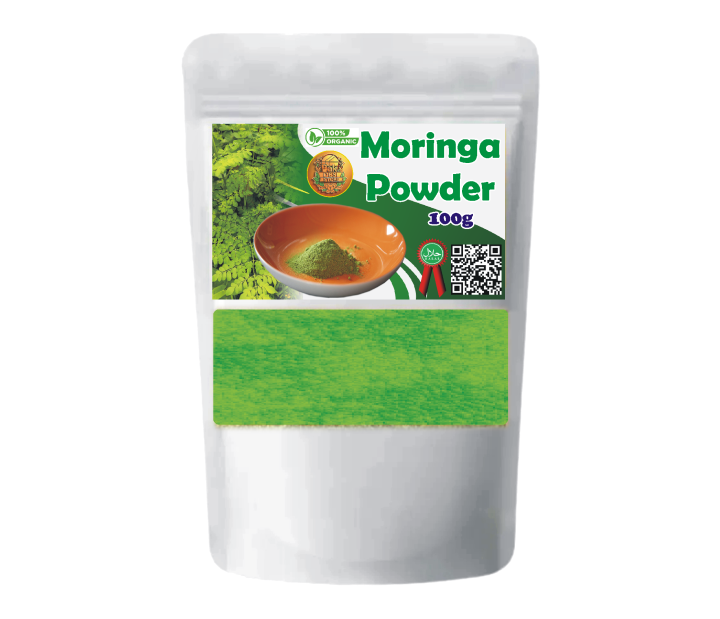Organic Moringa Refined Fresh Leaf Powder Extra Strength, 100g | Daraz.pk