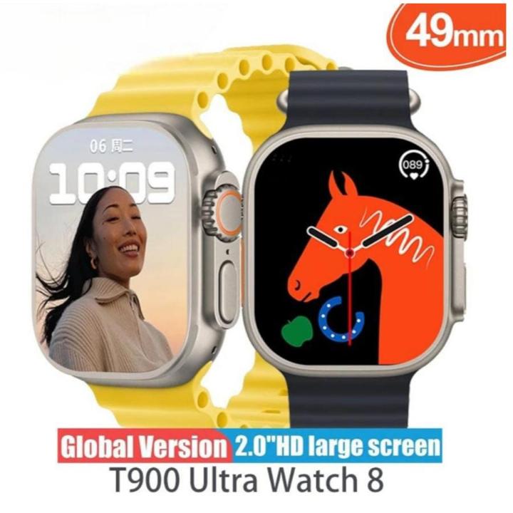 T900 Ultra Smart Watch - 2.09 Infinite Display - 49MM Dial Size - Built-in Games - Bluetooth ...