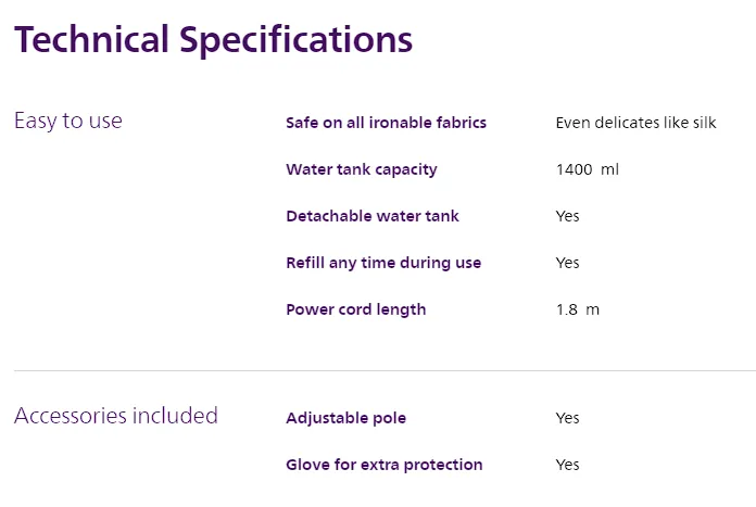 Philips Easy Touch Stand Steamer GC482/26 | Daraz.pk