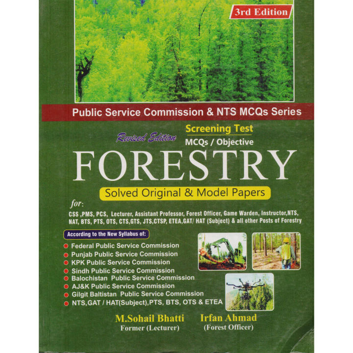 Forestry MCQs for Forest Officer | Daraz.pk