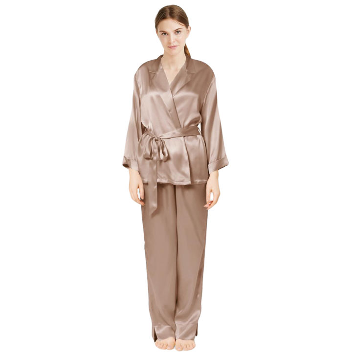 CUSTOMIZED Korean Satin silk night suit, silky night, night dress for ...