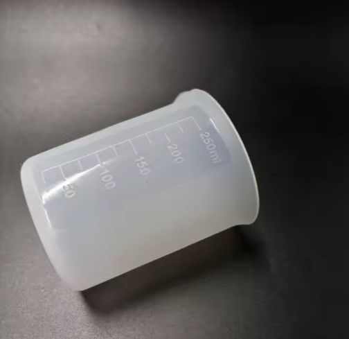 250ml Silicone White Measuring Cup for Laboratory Custom Size Science ...