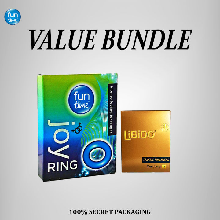Funtime Deal Libido Classic Condoms 3's and Joy Ring | Daraz.pk