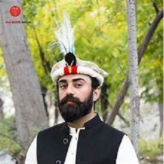 Handmade Chitrali Pakol Cap with Markhor and Feather– Traditional Wool ...