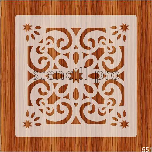 Reflection Tile Pattern Stencil Reusable Template for DIY Home Decor ...