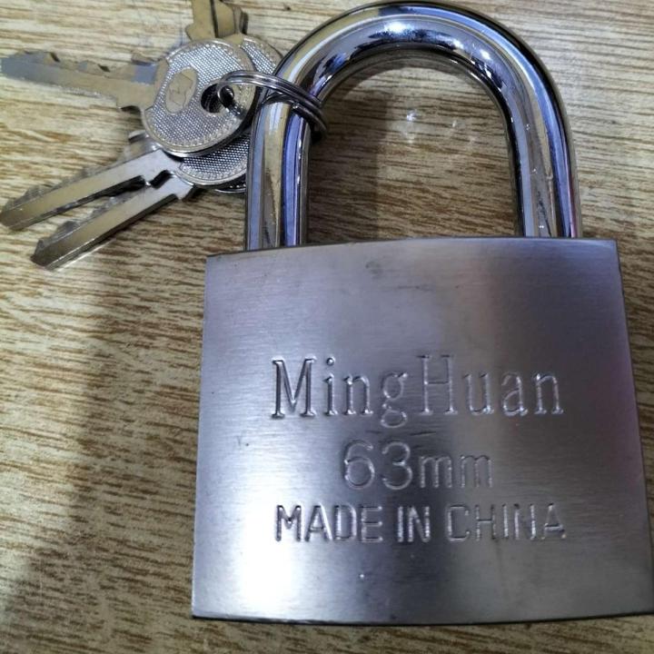 Padlock for door heavy duty 63mm full brass with 4 keys | Daraz.pk