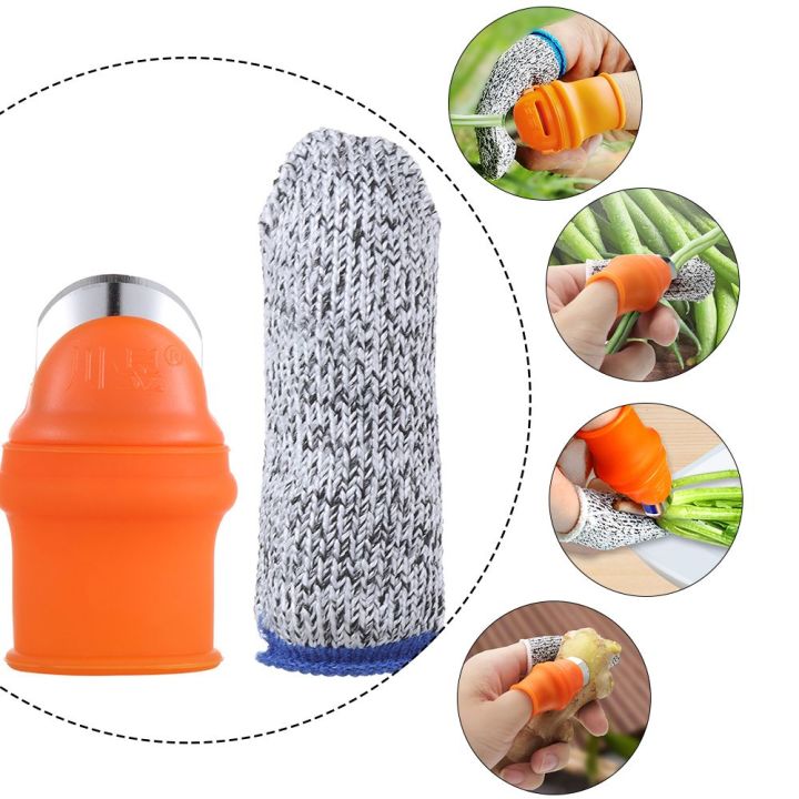 Silicone Garden Supplies Picking Tool Finger Guards Cut-resistant ...