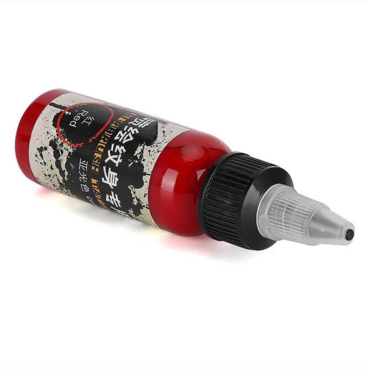tattoo ink colors pigment 1/1oz(30ml) supply kit black/red/yellow/green ...