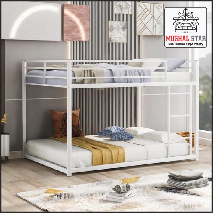 Twin Bunk Bed, Bunk Bed, 2 Story Bed, Mughal Star Steel Furniture ...