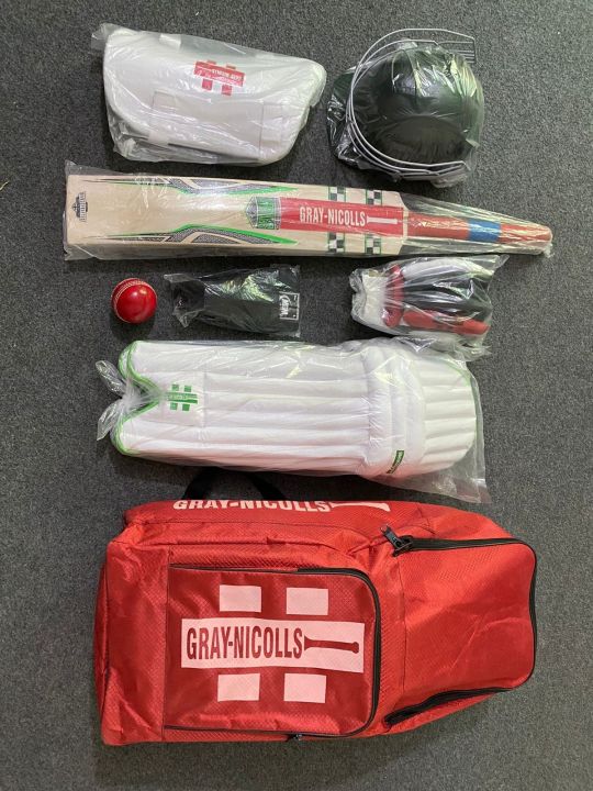 Complete Hard Ball Cricket Kit for 12 to 18 Years Old Boys - Black ...