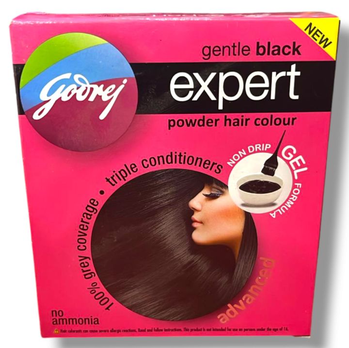 Godrej Expert Gentle Black Powder Hair Color!! | Daraz.pk