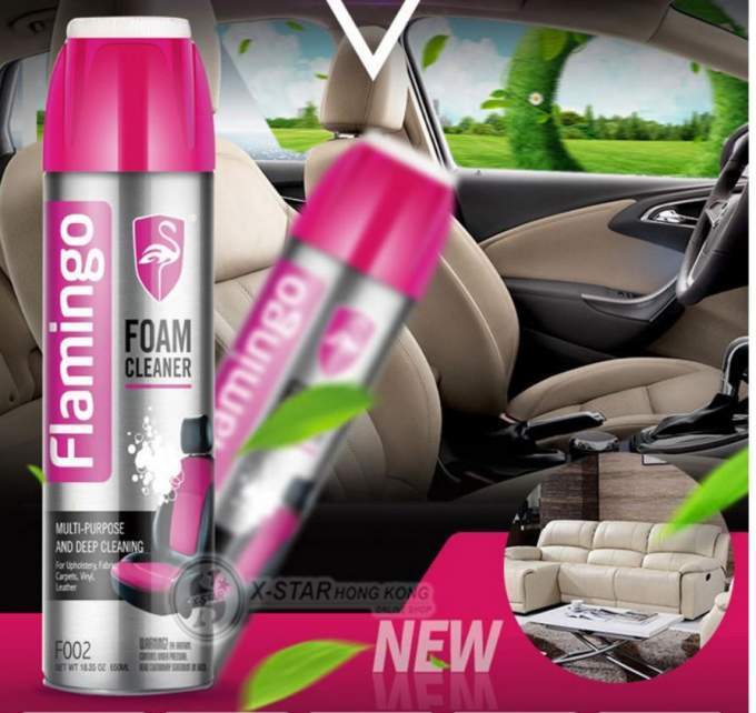 Flamingo Multi-Purpose Foam Cleaning Like Fabric, Carpet, Leather, Vinyl etc. Foam Cleaner – 650 ...