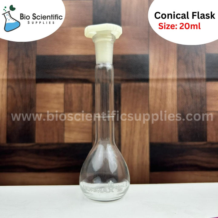 Volumetric Flask, 20ml – Clear-Fitted with Polypropylene Stopper ...