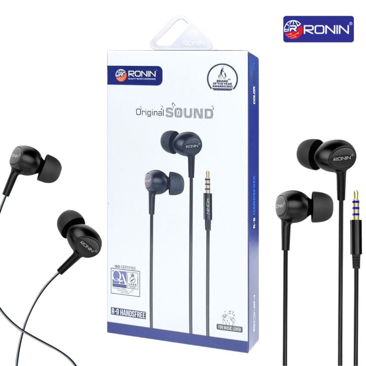original Ronin R-9/R9 Handsfree 3.5mm - Crystal Clear HD Sound Ronin R9 ...