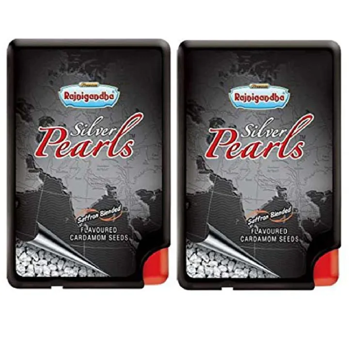 Rajnigandha Silver Pearls Saffron Blended Flavored Cardamom Seed Mouth ...