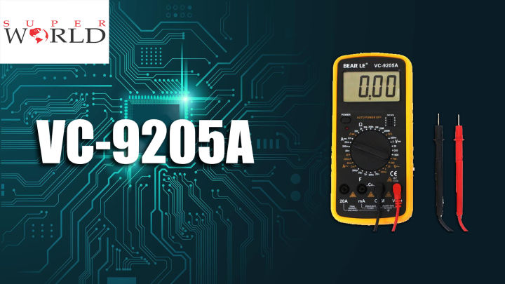 Digital Multimeter VC9205A With Multiple Functions | Daraz.pk Digital Multimeter VC9205A With Multiple Functions | Daraz.pk