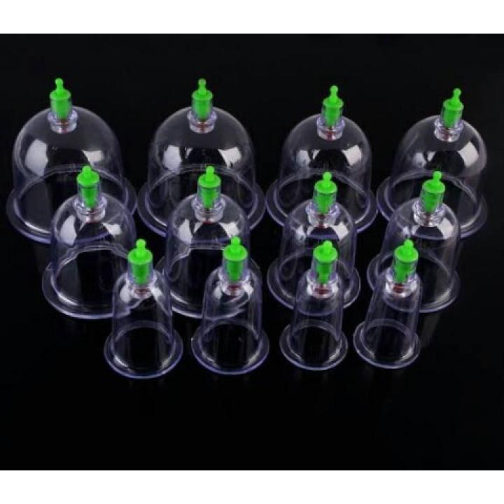 Hijama Cup Set 12 Pcs Only Bloodletting Cups for Traditional Therapy No ...