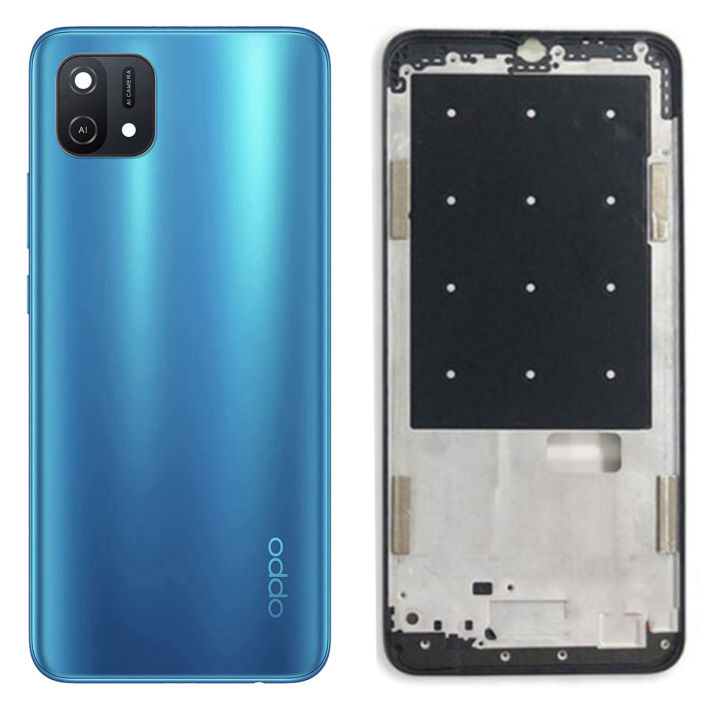 Oppo A16k Middle Frame Housing With Side Button and Camera Lens ...