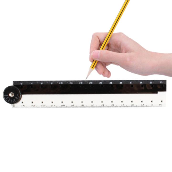M89B White Black Ruler 30cm DIY Drawing Rulers Folding Ruler Drawing ...
