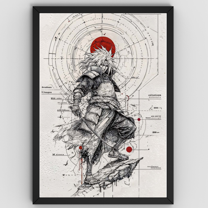 Anime Art Poster With Frame | Aesthetic Wall Art | Japanese Style Home ...